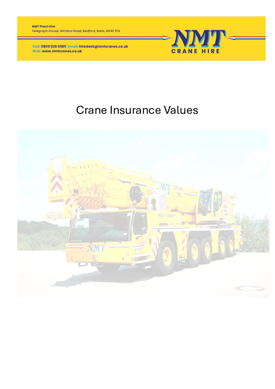 POLICIES - NMT Crane Hire